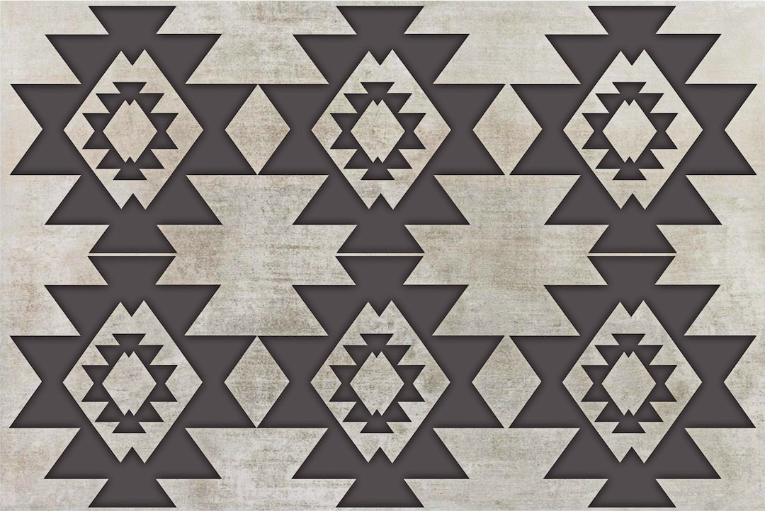 AZTEC Tile Stencils - Painting Tiles - Painting Floors, Southwest ...