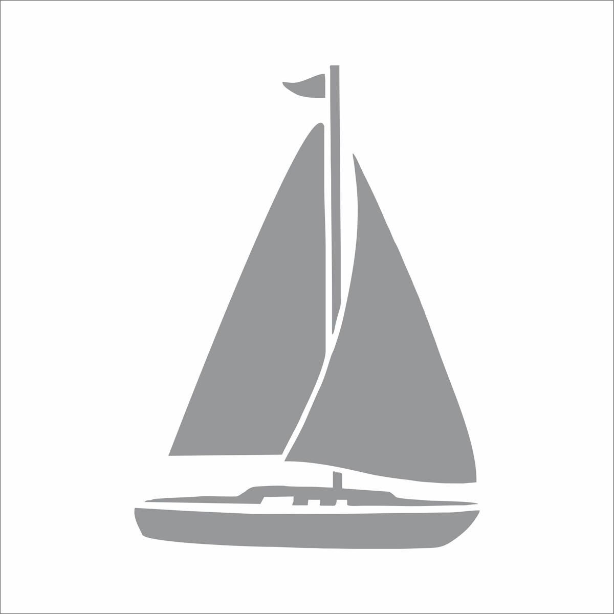 SAILBOAT Stencil | Beach Stencil | Ocean Stencil | Nautical Stencils ...