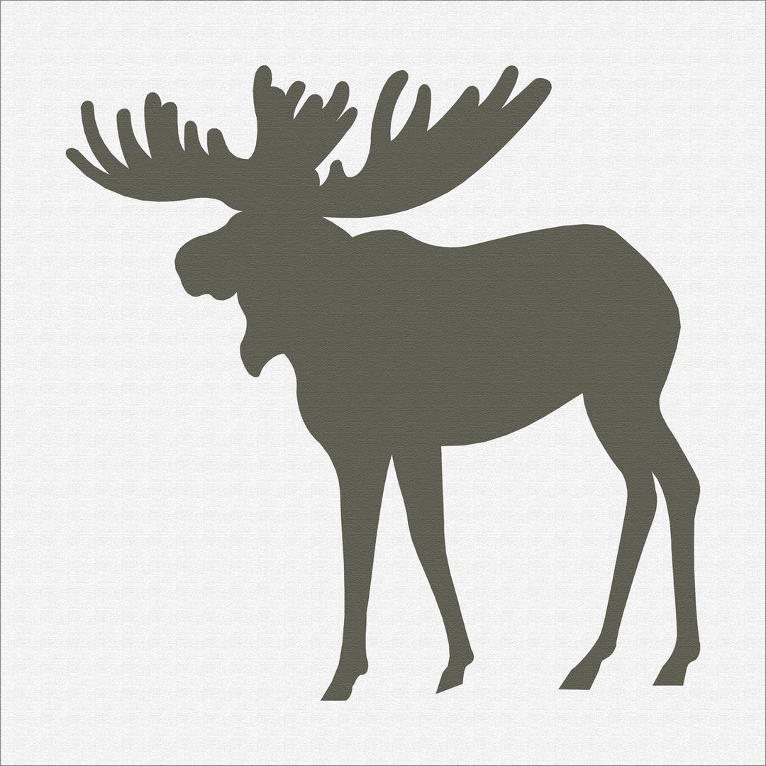 MOOSE Stencil - Wildlife Stencils - Moose Furniture - Create Lake Sign ...