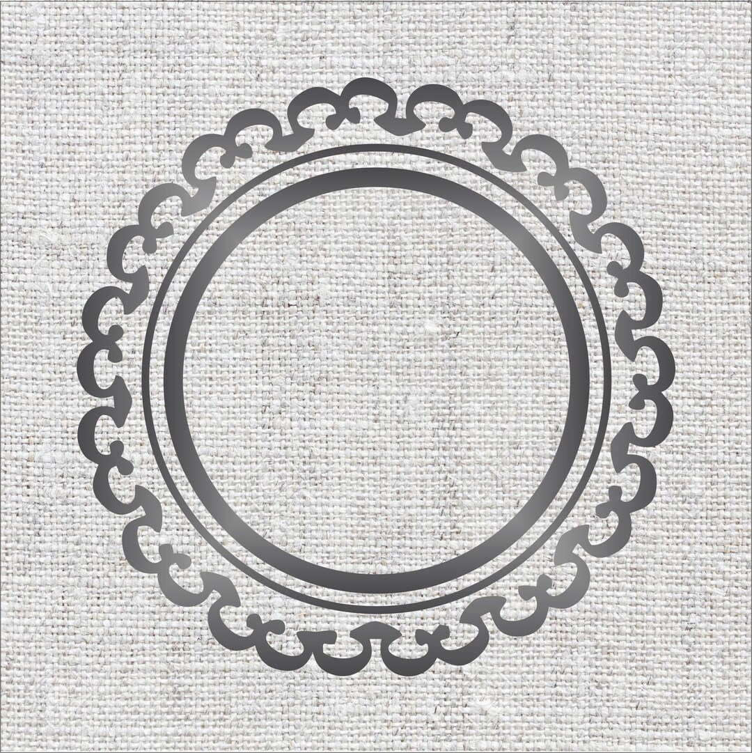Round Stencil Decorative Stencil Flourish Stencil Art Reusable STENCIL ...