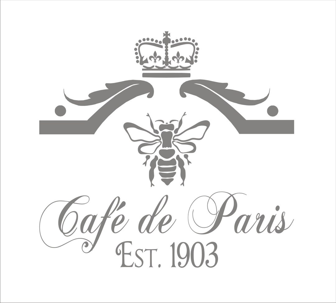 Cafe De Paris Stencils Cafe Stencil French Stencil Kitchen Stencil ...