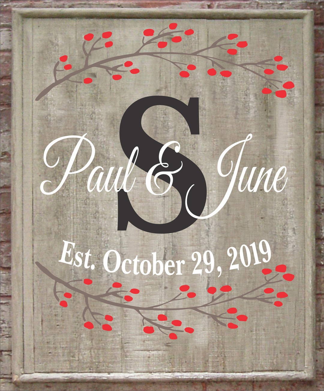 Custom Monogram Stencil - Monogram Stencils - Name - Custom Farmhouse ...