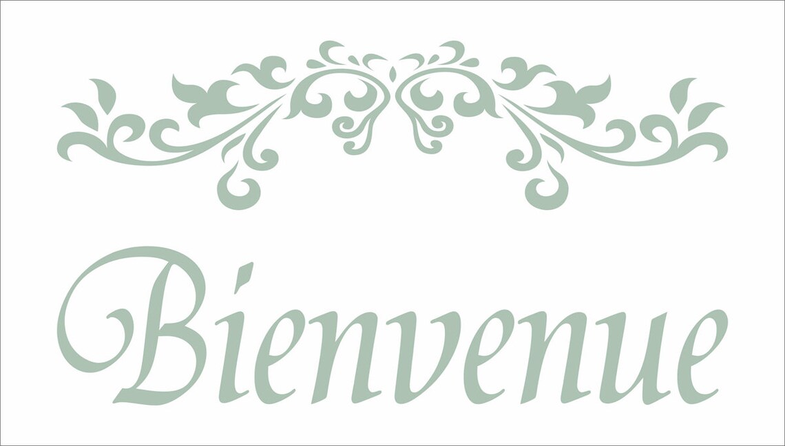 Bienvenue Sign Stencils, Welcome Sign Stencils, French Stencils, French ...