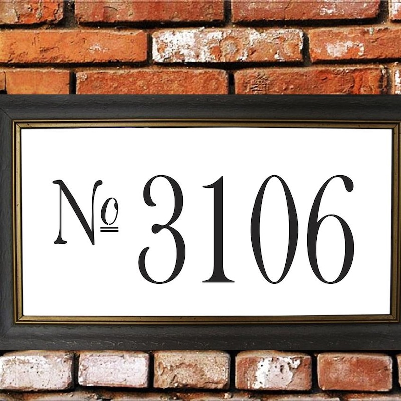 Colonial House Numbers - Etsy