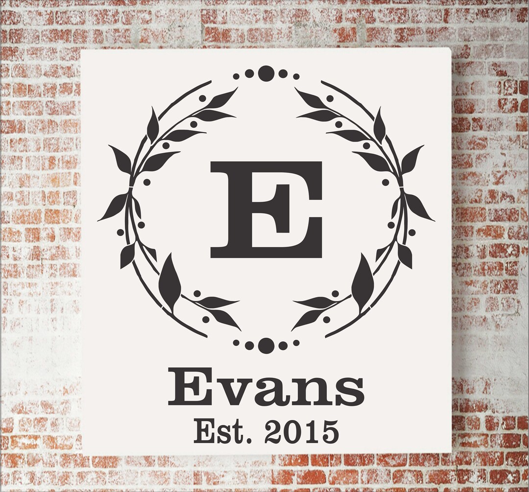 Custom Monogram Stencils - Custom Stencils - Wedding Stencils ...