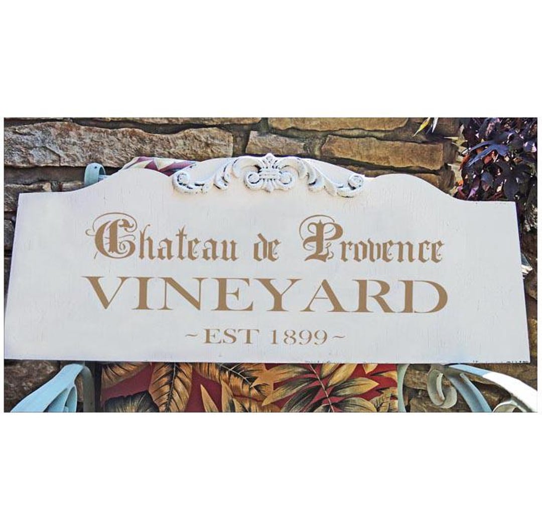 Chateau Sign Stencil - Paint French Country Signs - Chateau De Provence ...