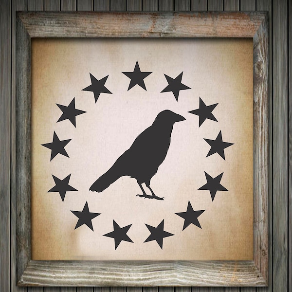 Crow Stencil - Etsy