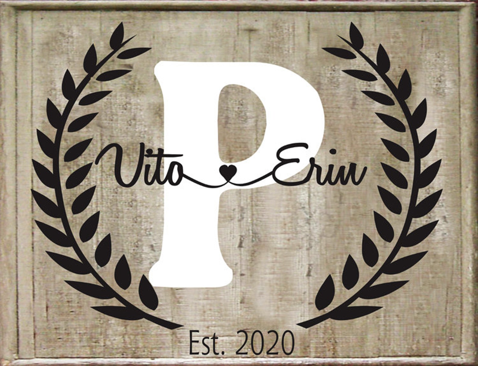 CUSTOM Stencil First Names or Last Name w/Est. Stencil | Etsy