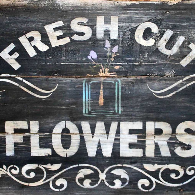 Fresh Cut Flowers Sign - Etsy