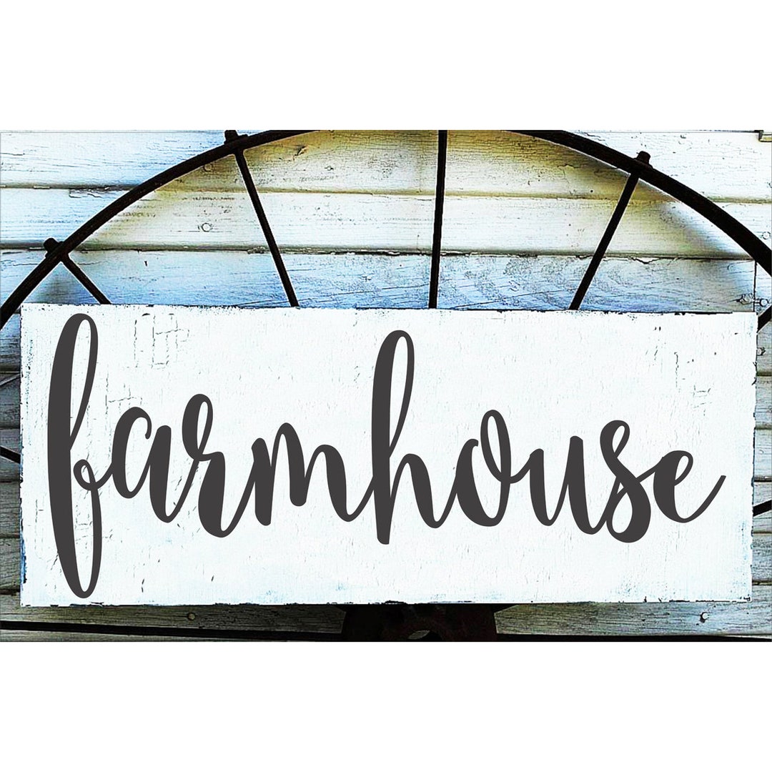 Farmhouse Sign Stencil - Paint Farmhouse Kitchen & Wall Signs ...