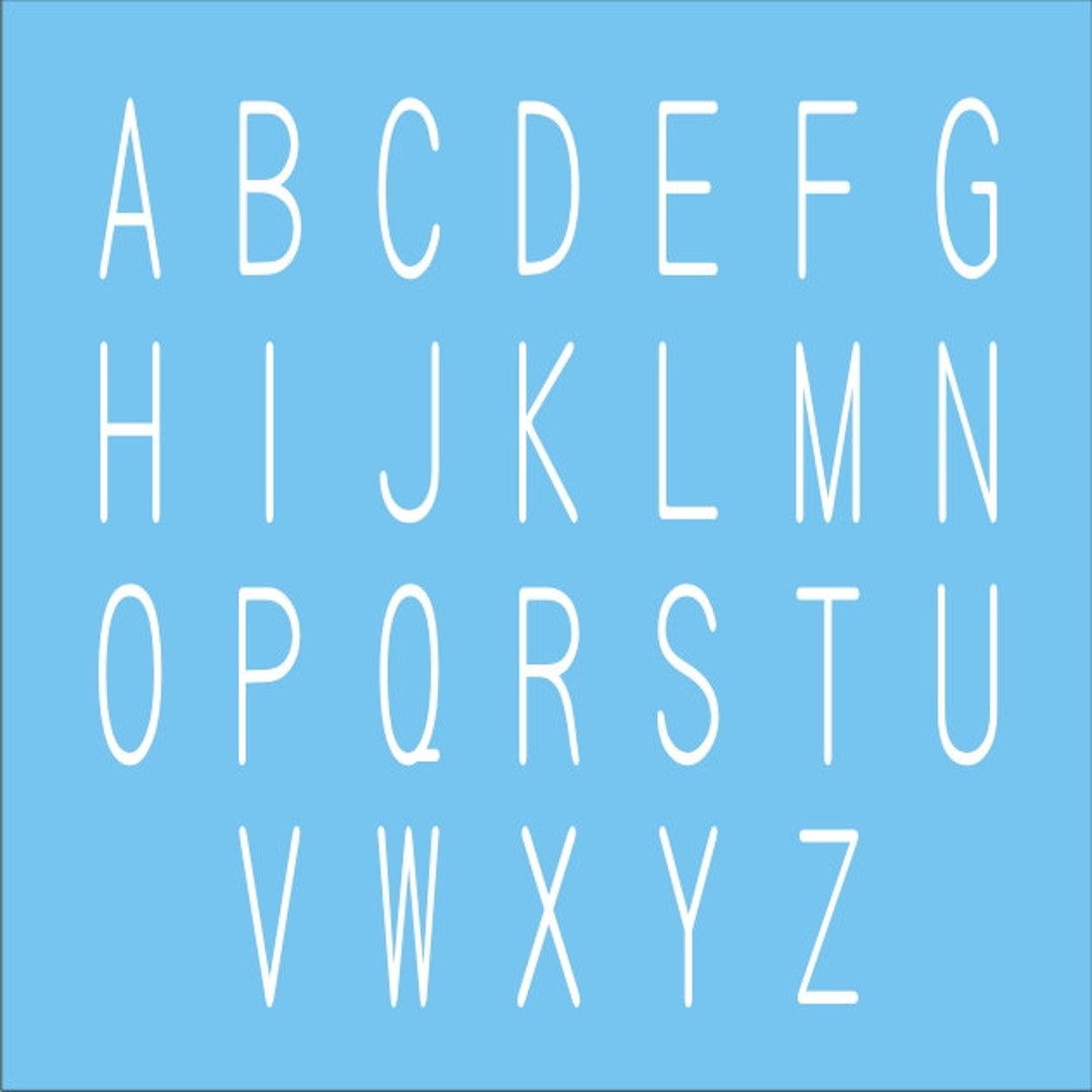 Alphabet Stencil Reusable Stencil 2016dfmaru A-Z 6 Sizes - Etsy