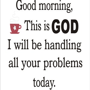 GOOD Morning This is GOD Stencil Kitchen Stencils Faith Stencils ...