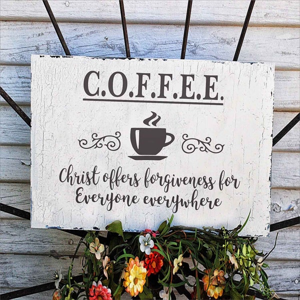 Coffee Christ Sign - Etsy