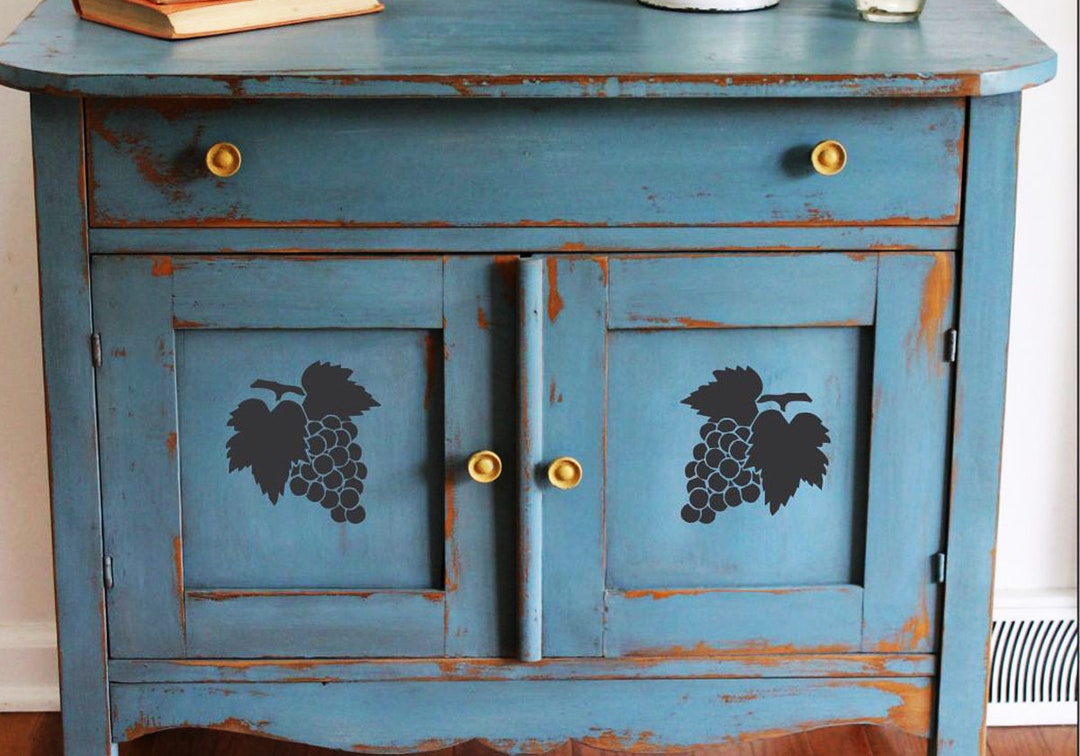 Grapes Stencil Wall Stencils Garden Stencils Furniture Stencil Kitchen ...