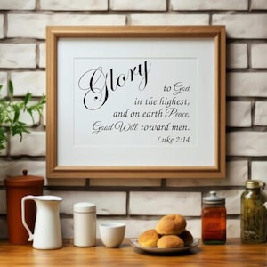 Christian Stencil - GLORY to God in the Highest Stencil - Paint ...