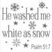 He Washed Me White as Snow Stencil, Farmhouse Christian Stencil, Paint ...