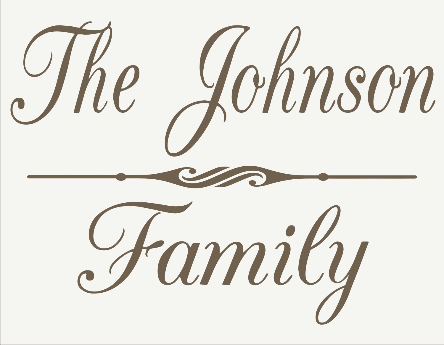 Custom Family Sign REUSABLE Stencil 6 Sizes Available | Etsy