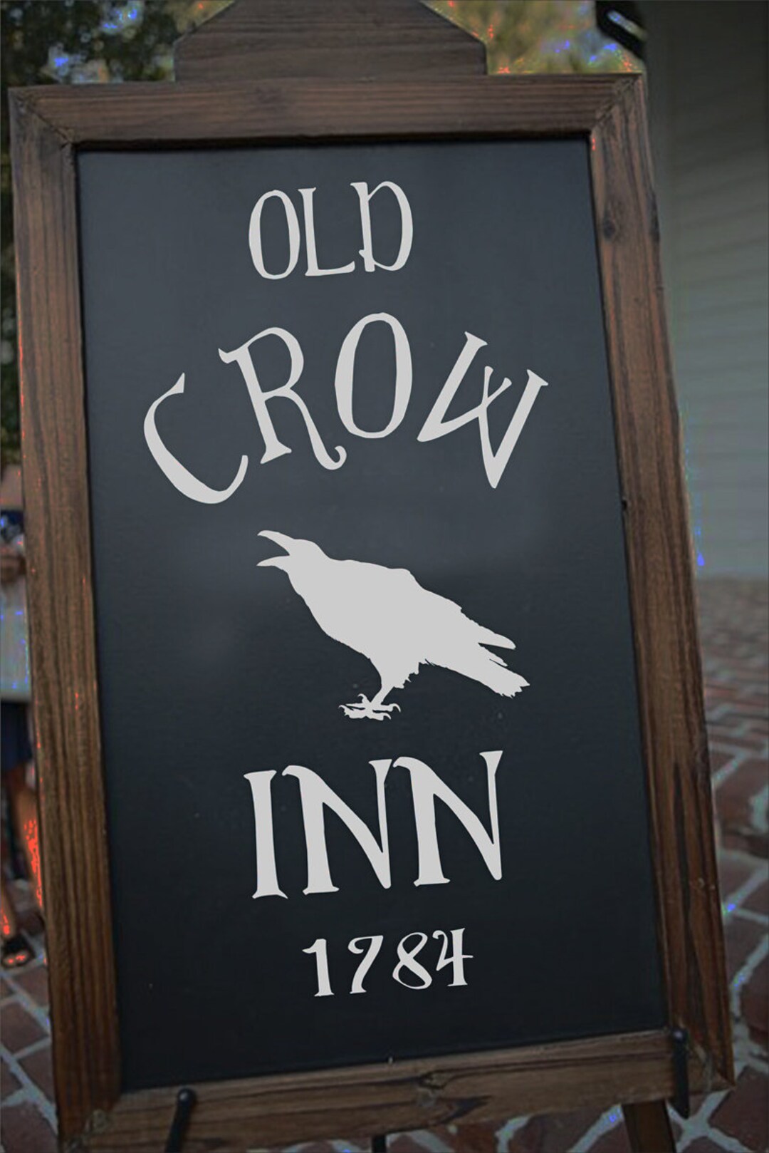 Tavern Sign Stencil Colonial Sign Stencil Crow Stencil Early American ...