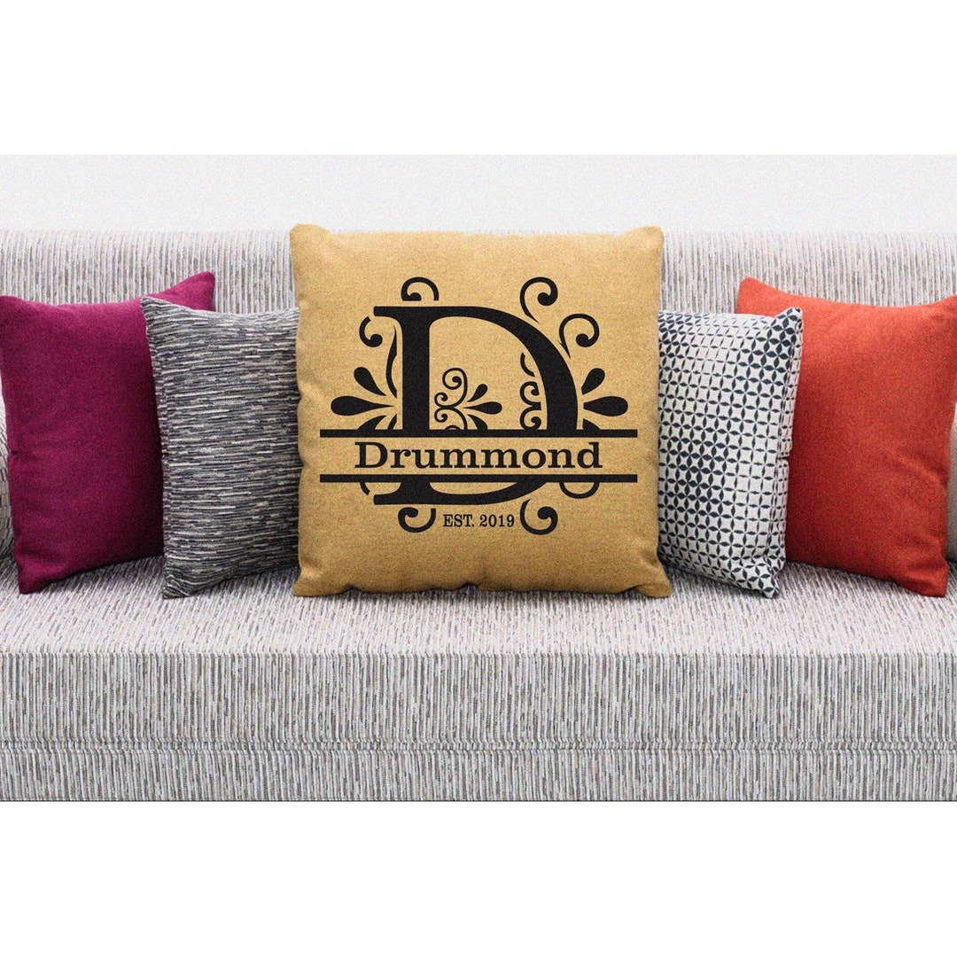 Monogram Sign Stencils, Split Letter, Monogram Stencils, Paint Monogram ...