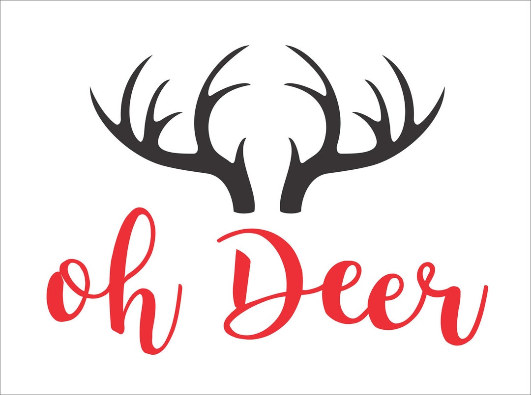 Oh Deer Stencil Reusable STENCIL 7 Sizes Create Romantic Signs Fabric ...