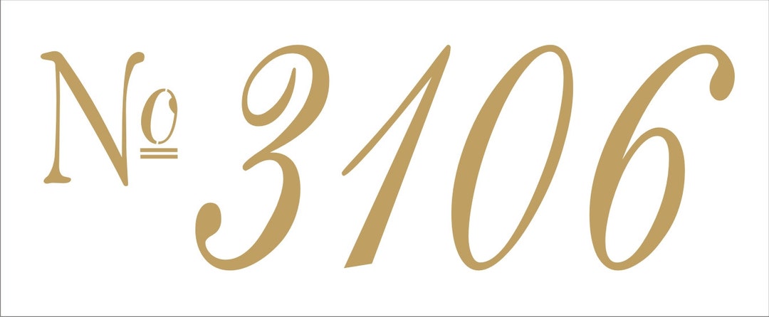 House Number Stencils Address Stencil Custom Stencil Create Address ...