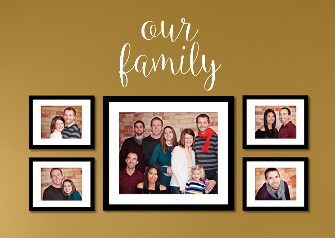 Our Family Stencil - Create Family Wall Display - Create Our Family ...