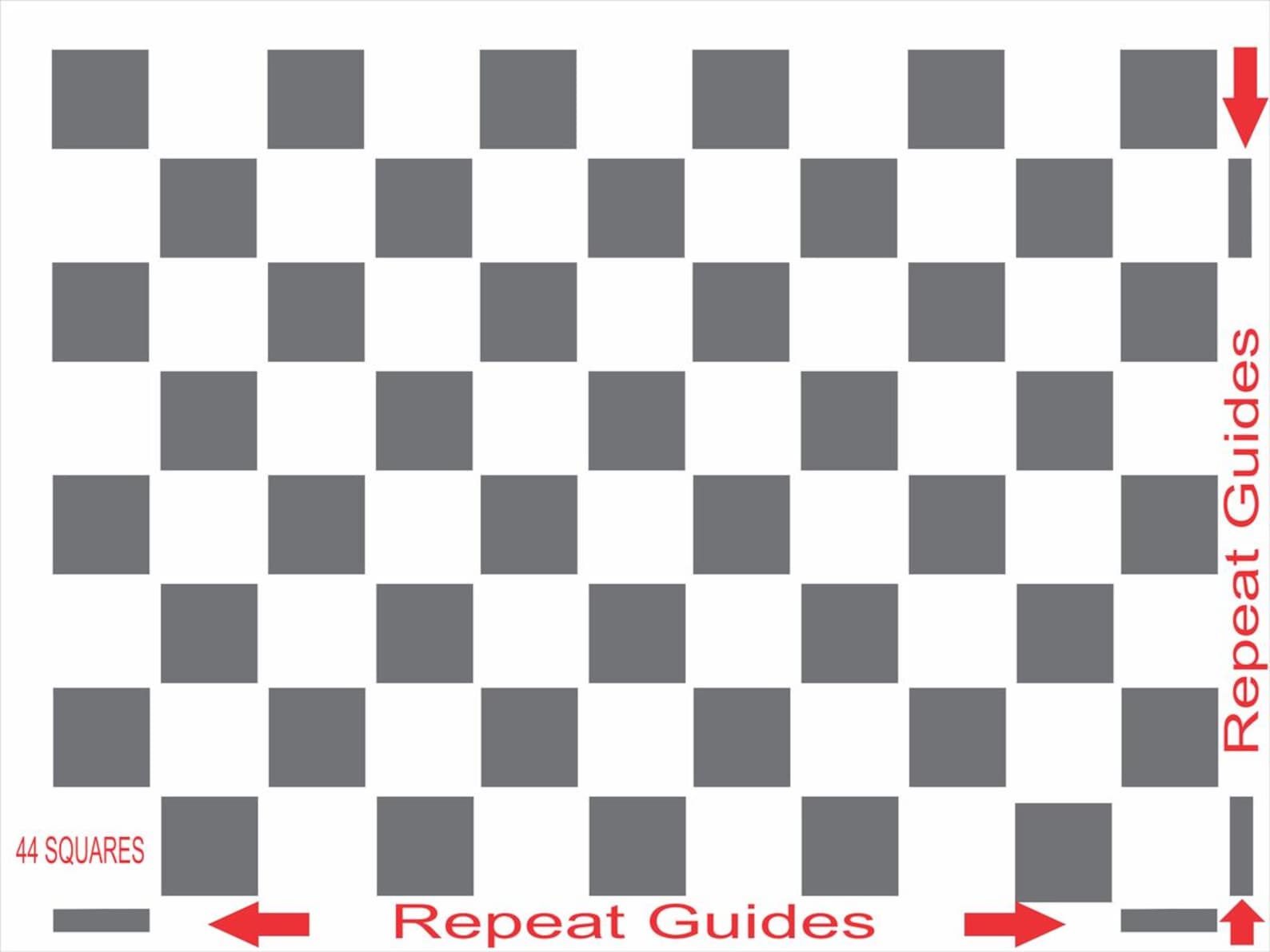 Checkerboard Wall Stencil - Tile Stencil - DIY Floor Painting - Checker ...