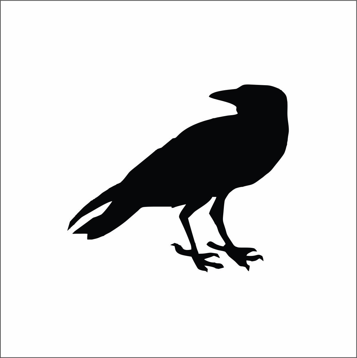 Crow Stencil, Raven Stencil, Crow, Paint Halloween Signs, DIY Halloween ...