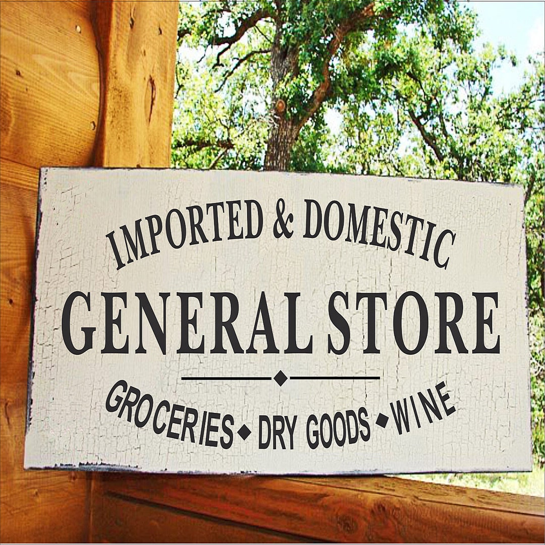 GENERAL STORE Stencil - Farmhouse Kitchen Stencil - Stencil for ...