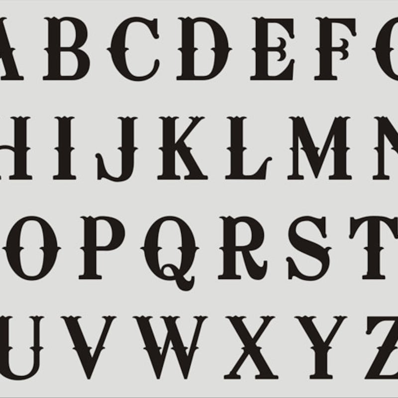 Western Letters - Etsy