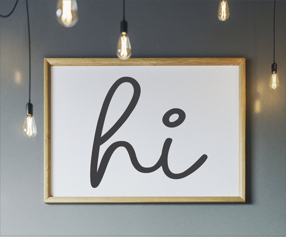 Hi Stencil, Hi Decor Farmhouse Wall Decor, Hi Door Mat Stencil, Hi ...