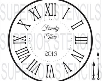 Clock stencil | Etsy