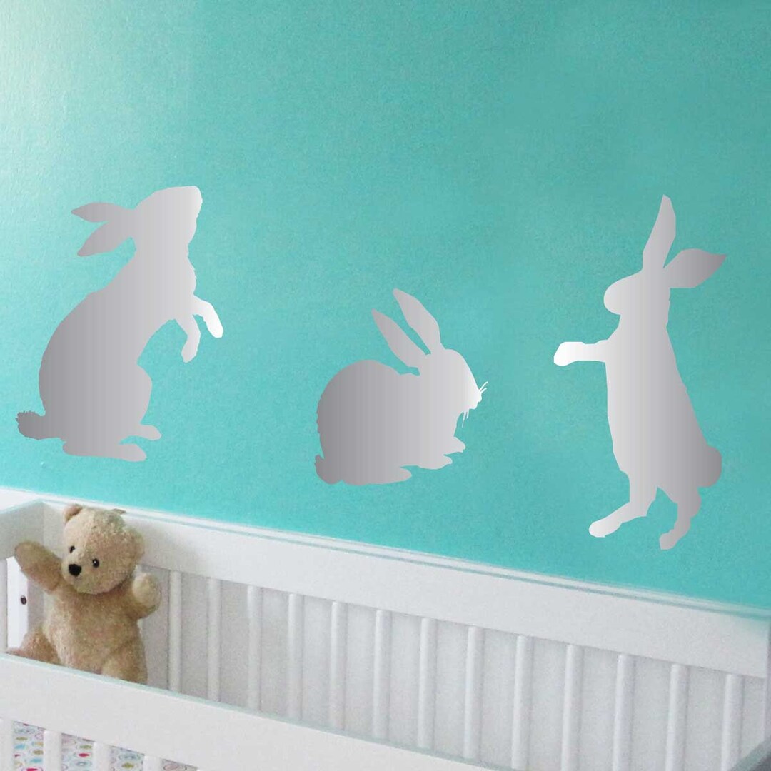 Bunny Rabbit Stencil Reusable Stencil Set of 3 Rabbits 3 Sizes ...