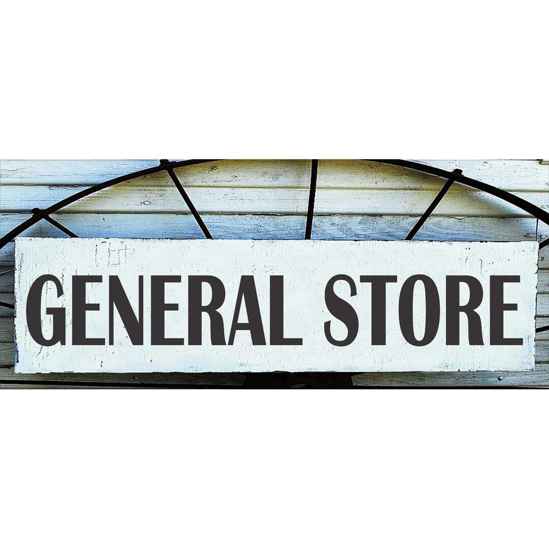 GENERAL STORE Stencil - Farmhouse Kitchen Stencil - Cottage - Rustic ...