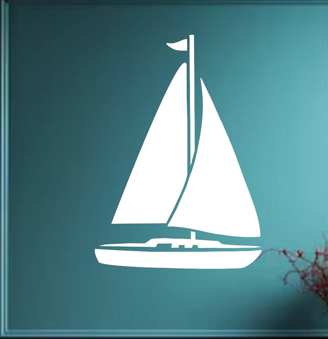 SAILBOAT Stencil - Beach Stencil - Ocean Stencil - Sailboat - Nautical ...