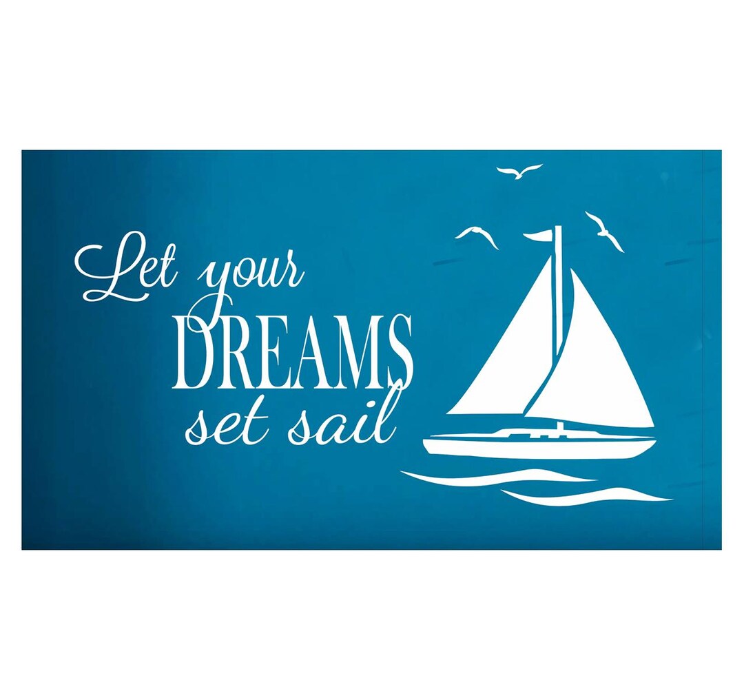 Sailing - Sailing Stencil- Sailboat - Beach Decor- Lake Decor ...