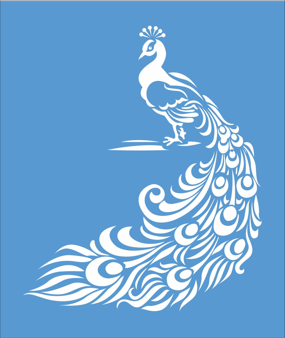 Buy Peacock Stencil Reusable Stencil Available In 7 Sizes Online In India Etsy