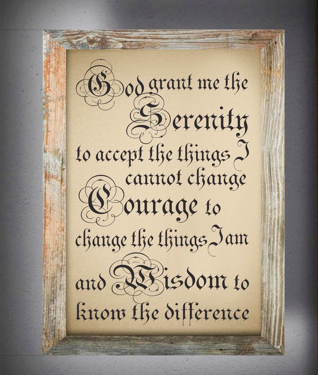 Serenity Sign Stencil, Serenity Prayer, God Grant Me the Serenity Sign ...