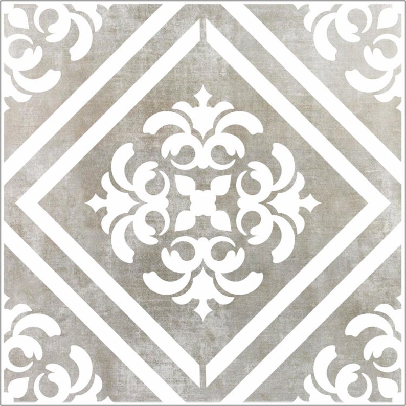 Italia Tile Stencil Reusable Stencil 14 Sizes Available - Etsy