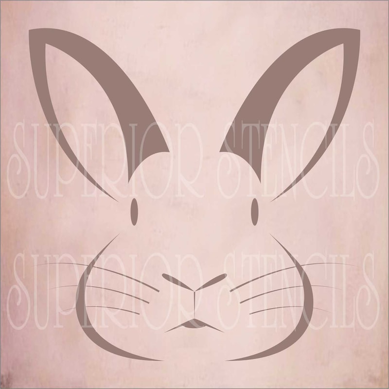 Rabbit Stencil - Etsy