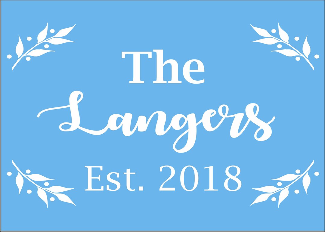 Custom Stencil Family Stencil Reusable STENCIL Name With - Etsy