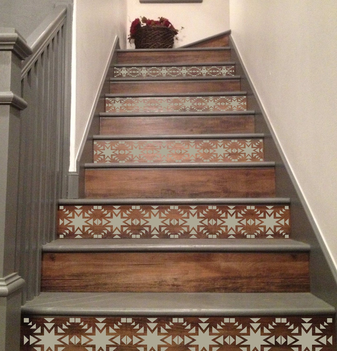 CITLALI Tile Stencil Stair Riser Stencil Floor Stencils Wall Stencils ...