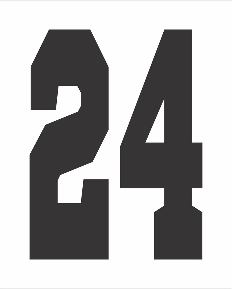Custom Numbers Reusable STENCILS 4 Sizes Available 5 Number - Etsy