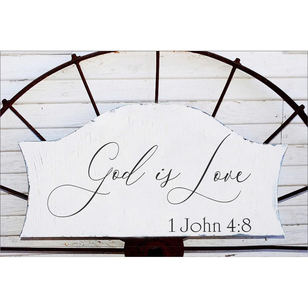 God is Love Sign Stencil - Christian Sign Stencil - Paint Bible Verse ...