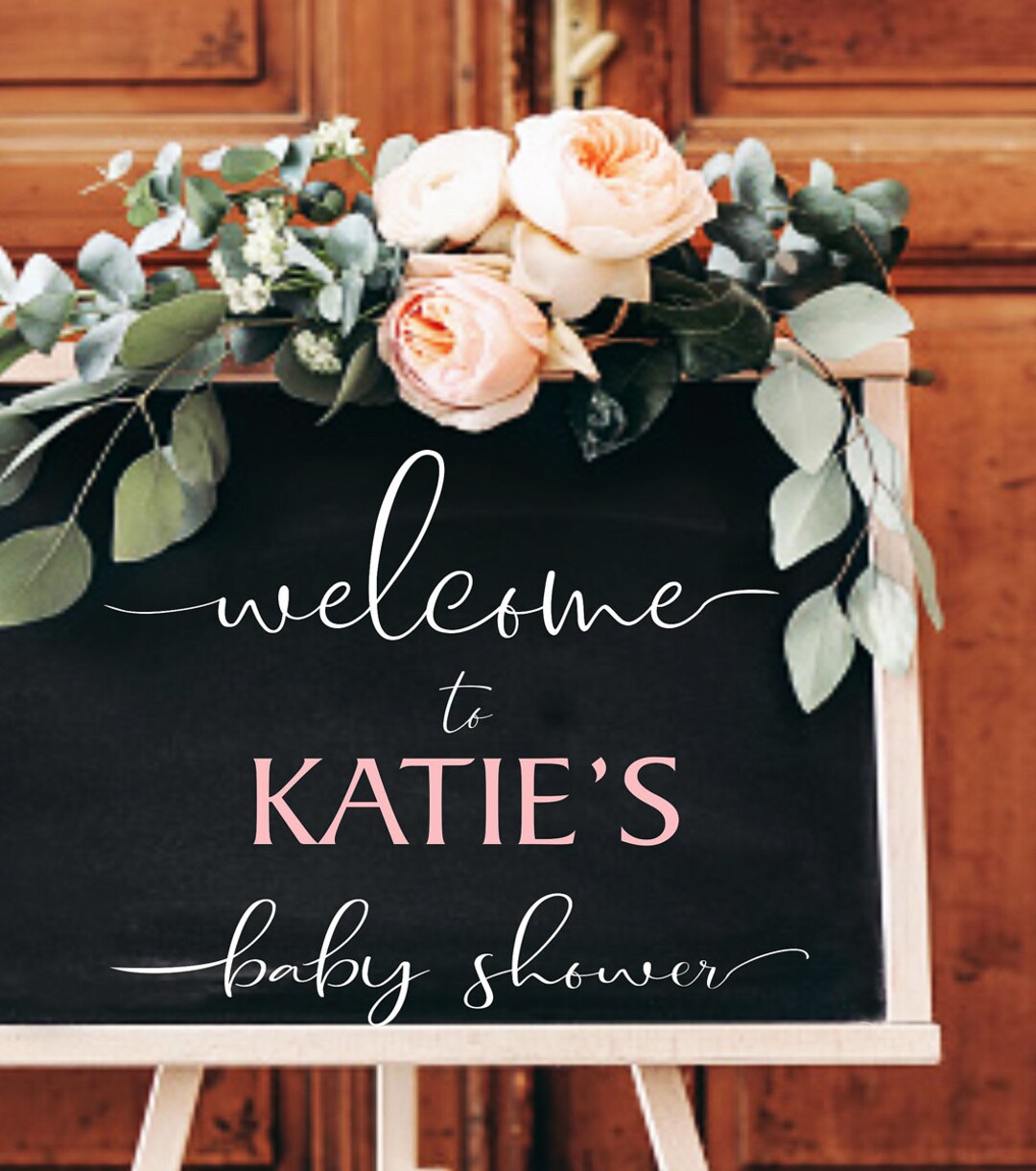 Custom Baby Shower Stencil, Baby Shower Decor, Custom Baby Shower Decor ...