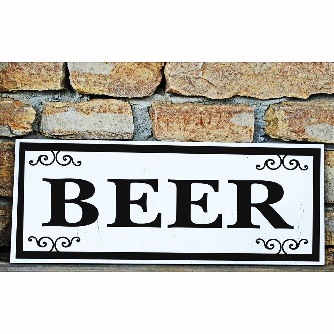 BEER Stencil, Bar Stencil, Wedding Stencil, Reception Decor, Paint BEER ...