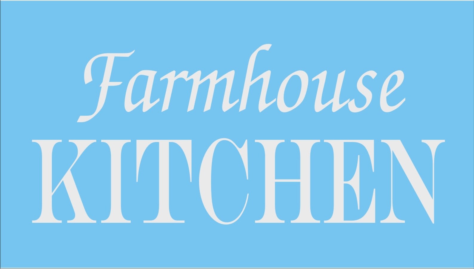 Farmhouse KITCHEN Reusable Stencil Available in 6 Sizes - Etsy