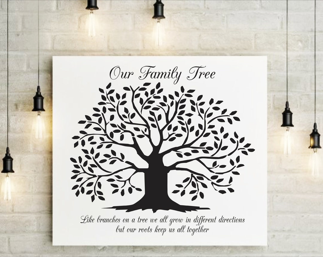 Family Tree Stencil Like Branches of a Tree Our Family - Etsy