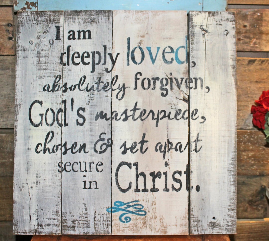 Christian Sign Stencils - Paint Christian Signs - I Am Deeply Loved ...