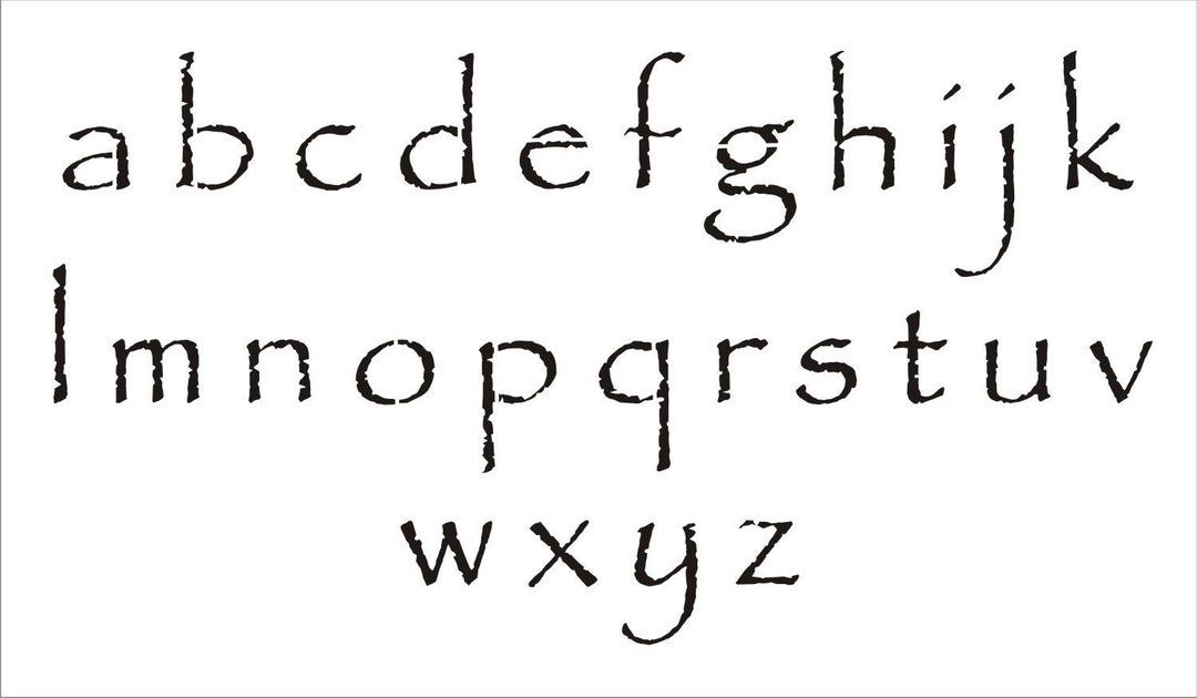 Alphabet Stencil - Letter Stencils - Lettering Stencil - Alphabet ...